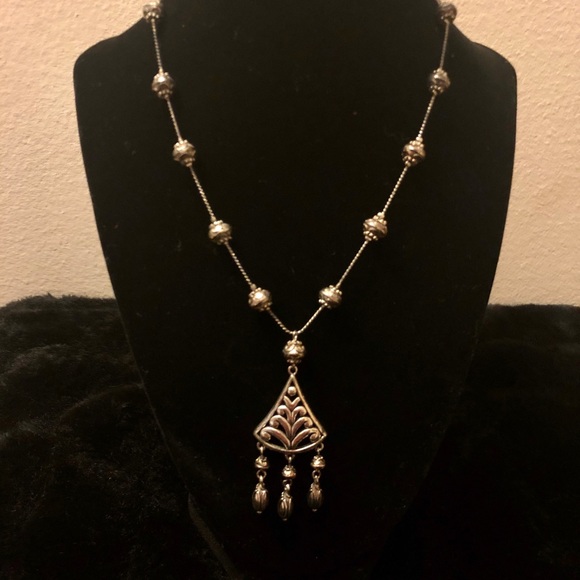 August Max | Jewelry | Vintage August Max Silver Beaded Necklace With ...